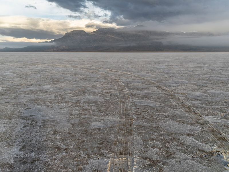 Salt Lake Desert Landscape in Utah with Mountain View HDRi Maps and ...