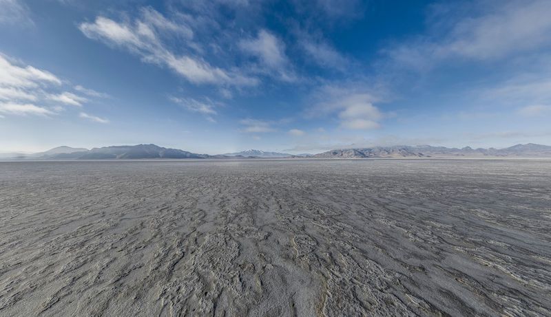 Salt Lake Landscape in Utah: Embraced by Mountains HDRi Maps and Backplates
