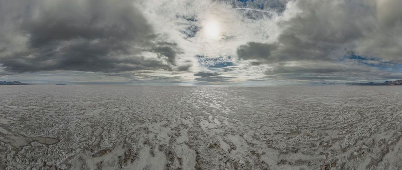 Salt Lake Utah: Mountains Basked in Sunshine HDRi Maps and Backplates