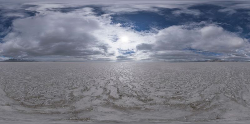 Salt Lake in Utah: Nature's Open Space HDRi Maps and Backplates