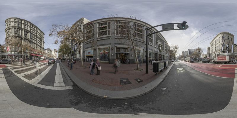 San Francisco City Intersection: Embracing Urban Life HDRi Maps and ...