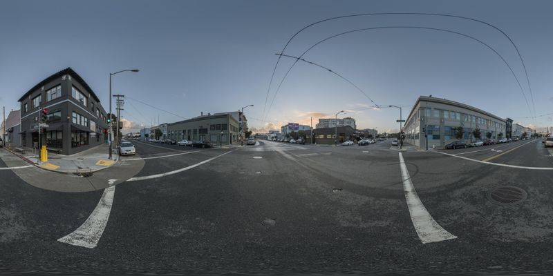 San Francisco: Classic Architecture at a Busy Street Intersection HDRi ...