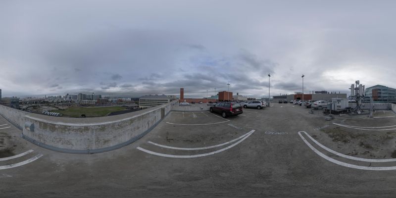 San Francisco Parking Lot: An Overview HDRi Maps and Backplates