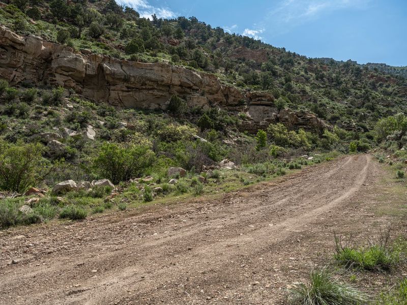Sandy Track in the Magnificent Mountains of Utah HDRi Maps and Backplates