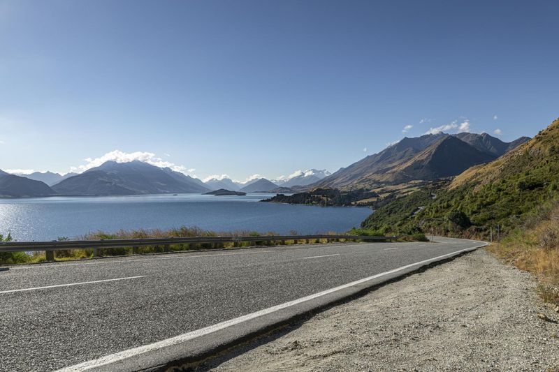 Scenic Coastal Road overlooking the Ocean HDRi Maps and Backplates