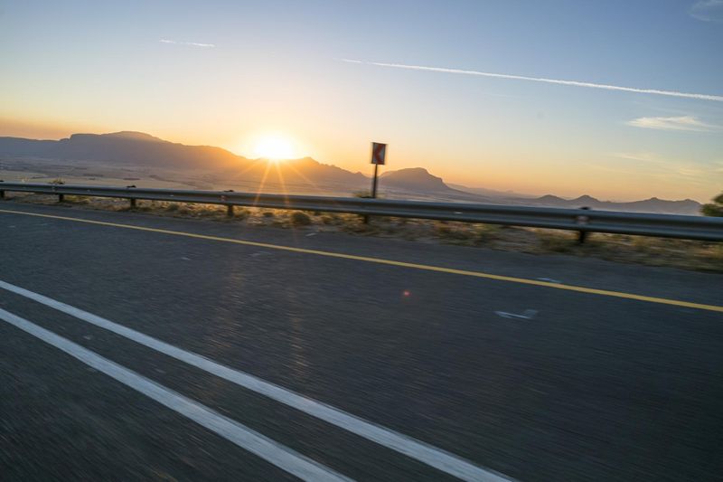 Scenic Dawn Road in South Africa HDRi Maps and Backplates