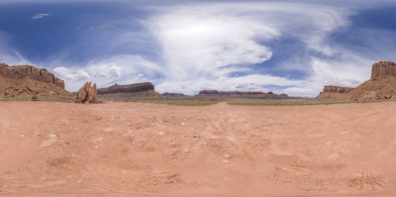 Scenic Desert in Utah: A Barren Plain with Mountains in the Background ...