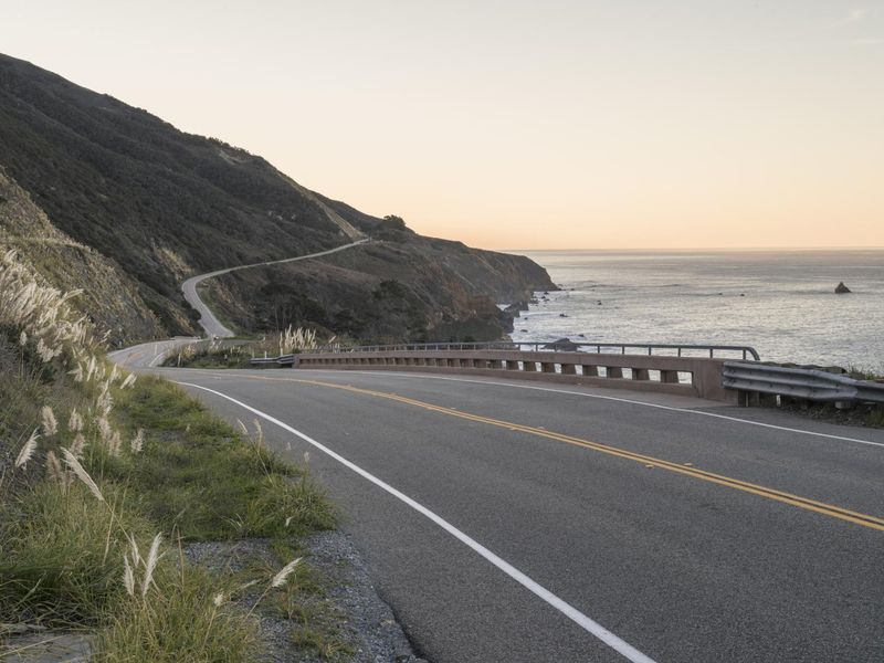 Scenic Drive along California's Big Sur on Pacific Coast Highway HDRi ...
