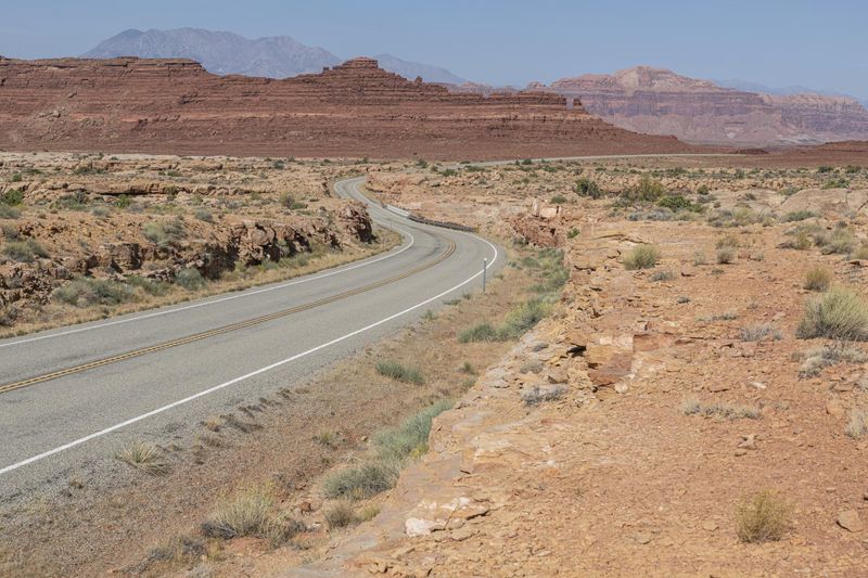 Scenic Drive through Utah Canyons and Red Rock HDRi Maps and Backplates