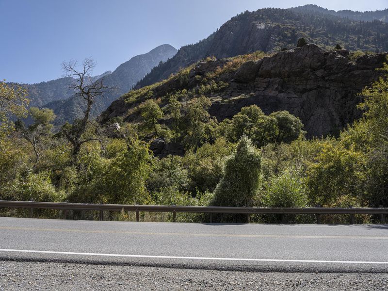 Scenic Drive Through Utah Mountains HDRi Maps and Backplates