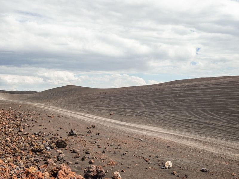 Scenic Landscape of a Red Dirt Road with Rocks and Scrubby Dirt HDRi ...