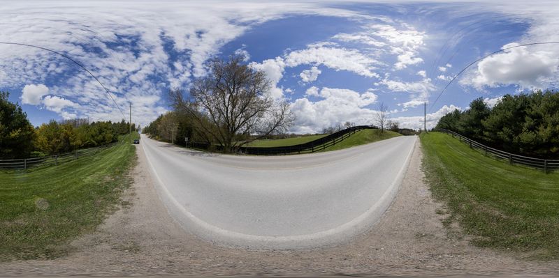 Scenic Road in the Countryside of Ontario, Canada HDRi Maps and Backplates