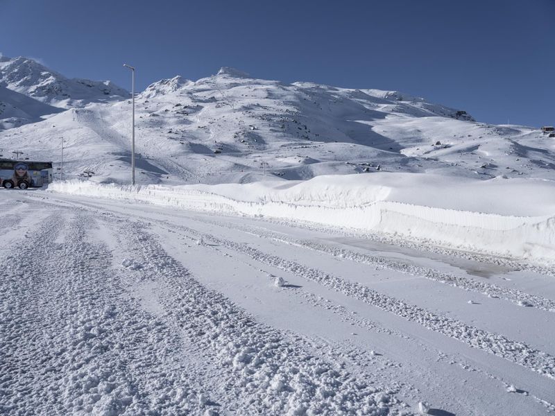 Scenic Road in the French Alps with Mountain View HDRi Maps and Backplates