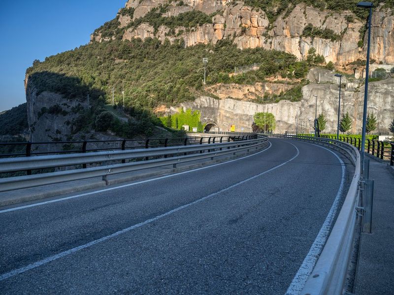 A Scenic Road in the Pyrenees of Spain HDRi Maps and Backplates