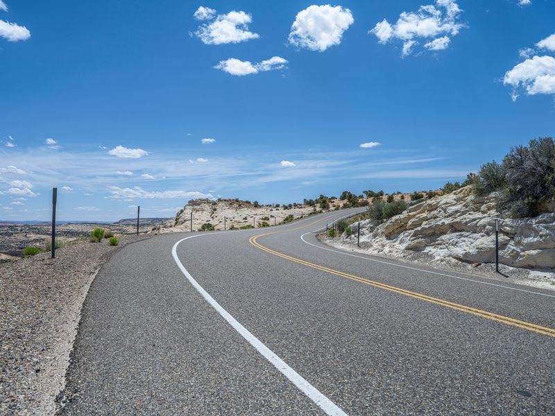 Scenic Road in Rural Utah: Landscape and Clouds - HDRi Maps and Backplates