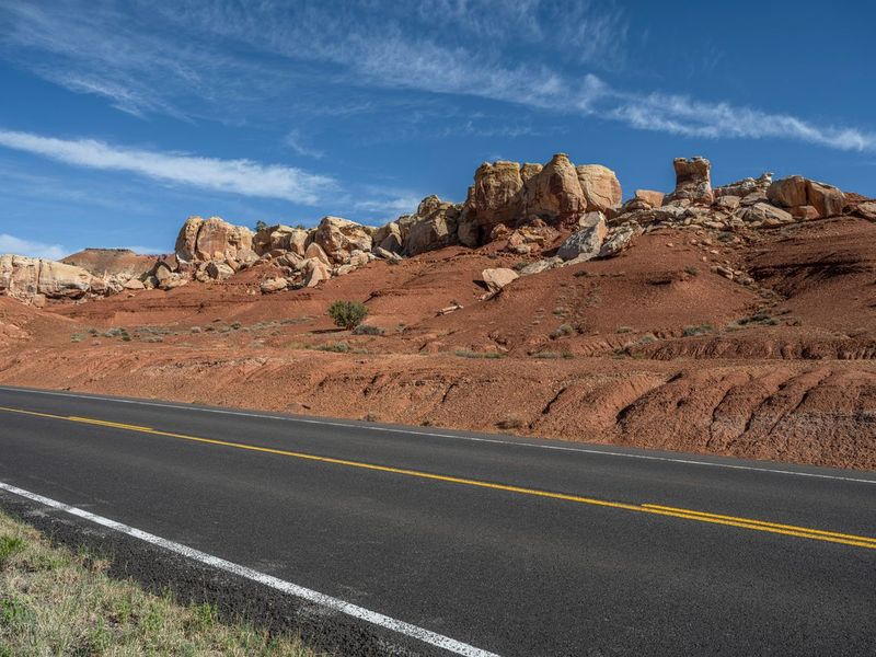 Scenic Utah Road: Embrace the Beauty of Nature HDRi Maps and Backplates