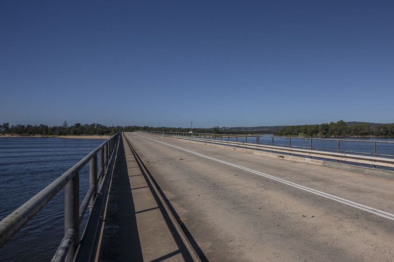 Scenic View of an Open Road with a Fence HDRi Maps and Backplates