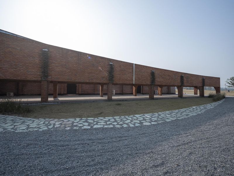 Shanghai Art District: Brick Building Courtyard HDRi Maps and Backplates
