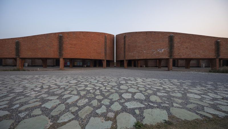 Shanghai Art District Walkway among Brick Buildings HDRi Maps and ...