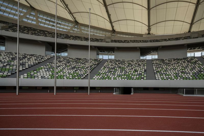 Shanghai, China: A Modern Architecture Stadium HDRi Maps and Backplates