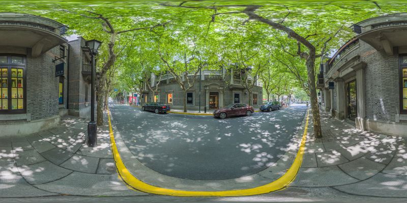 Shanghai, China: A Street View of Modern Architecture HDRi Maps and ...
