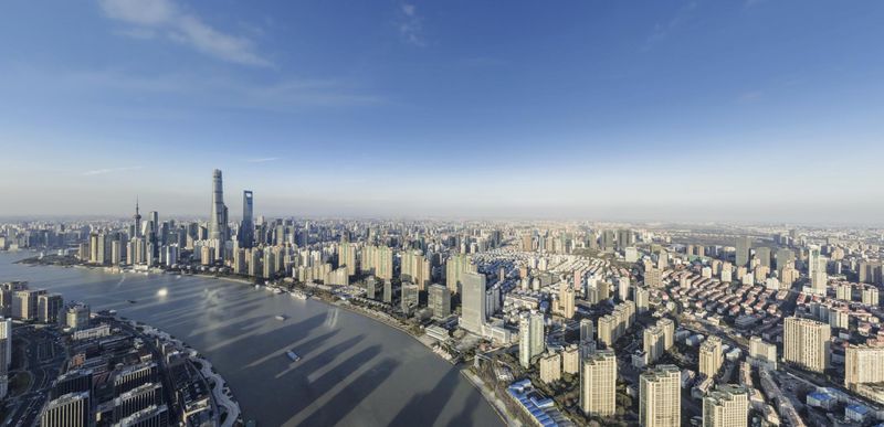 Shanghai Cityscape: An Aerial View of the Metropolis HDRi Maps and ...