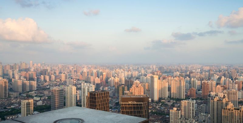 Shanghai High Rise: Cityscape Overview HDRi Maps and Backplates