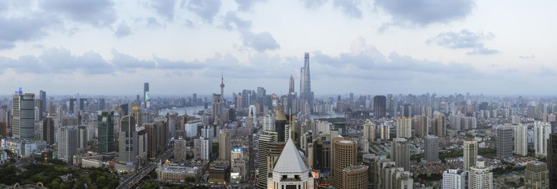 Shanghai Overlook: A Metropolitan Skyline HDRi Maps and Backplates