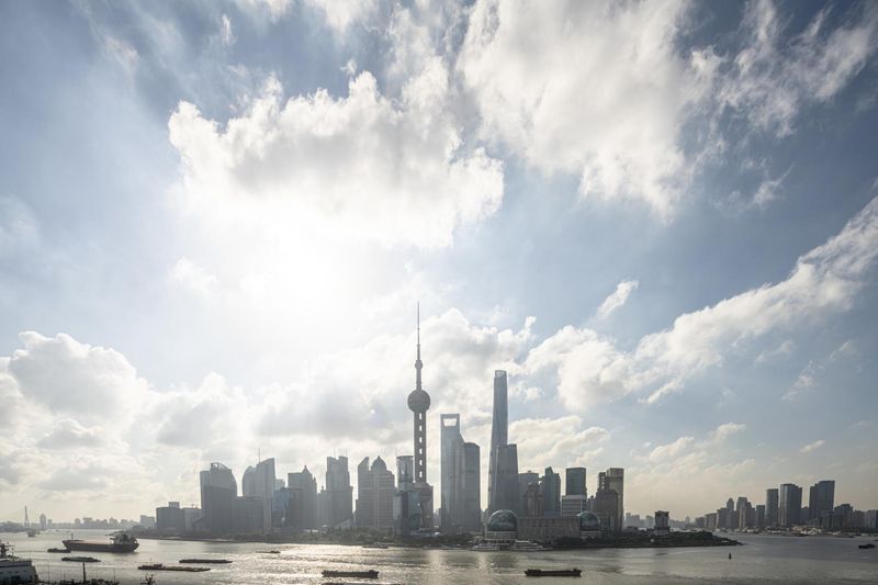 Shanghai Skyscraper Cityscape: A Daytime View HDRi Maps and Backplates