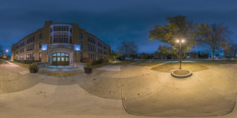 Skateboard Ramp in Detroit, Michigan HDRi Maps and Backplates