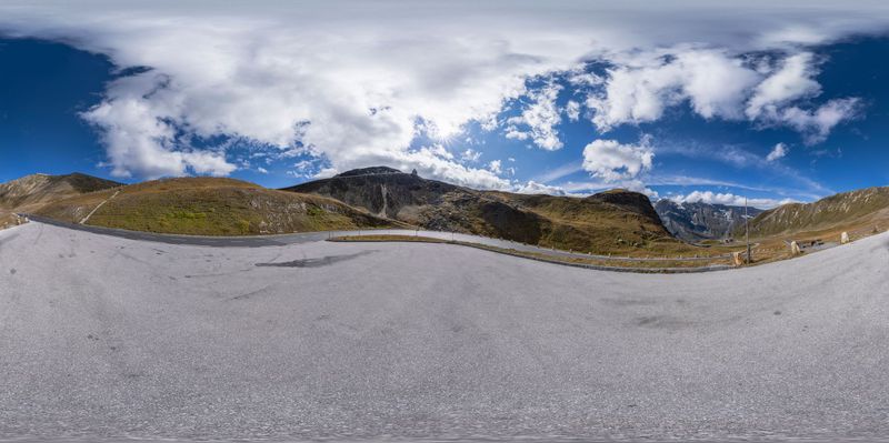 Skateboarder in Austria: Riding the Mountain Ramp HDRi Maps and Backplates
