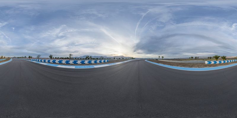 Skateboarding on a Race Track in the USA HDRi Maps and Backplates