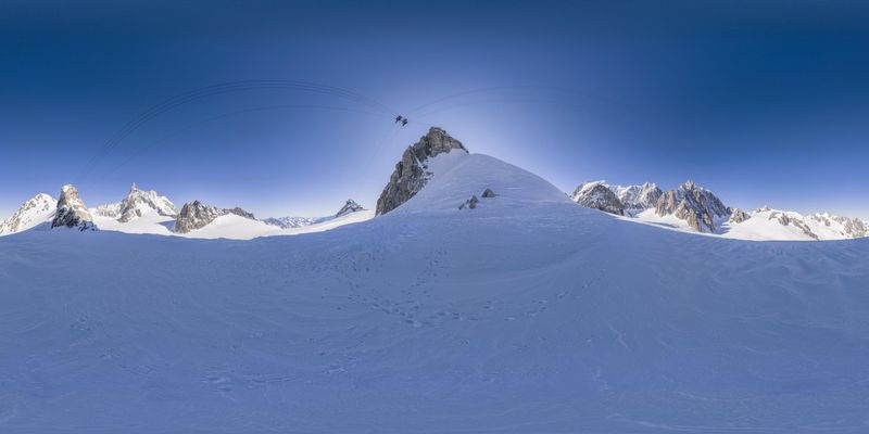 Skiing in the Alps: Mountain Peaks in Italy and France HDRi Maps and ...