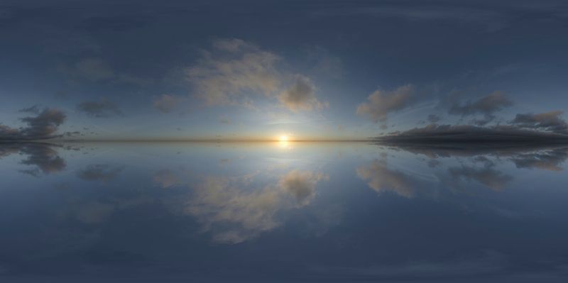 Sky Dome Over a Dramatic Landscape HDRi Maps and Backplates