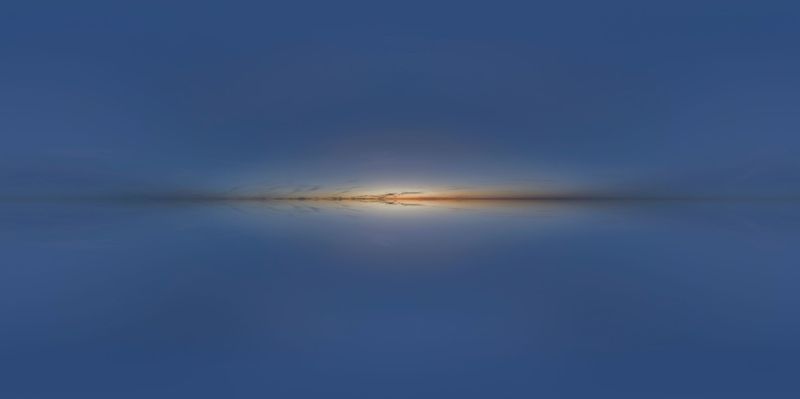 Sky Dome: Endless Open Space at Dawn HDRi Maps and Backplates