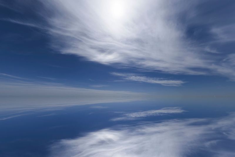 Sky Dome Over Expansive Open Space HDRi Maps and Backplates