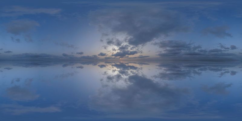 Sky Dome Over Endless Mountains HDRi Maps and Backplates