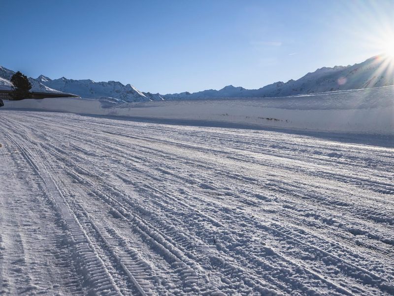 Snow-Covered Alps in Switzerland with Clear Sky HDRi Maps and Backplates