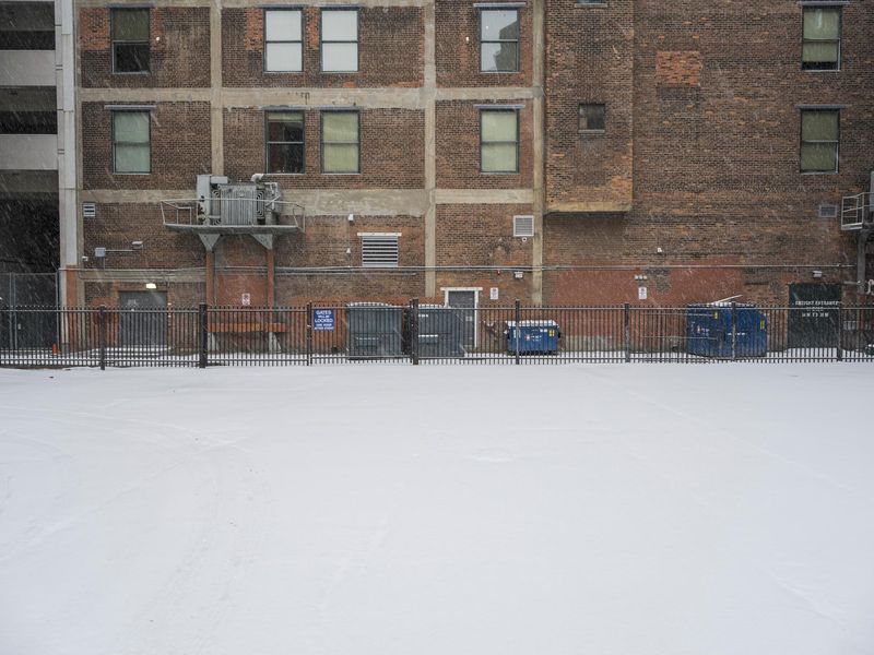 Snow Covered City of Detroit in Winter HDRi Maps and Backplates