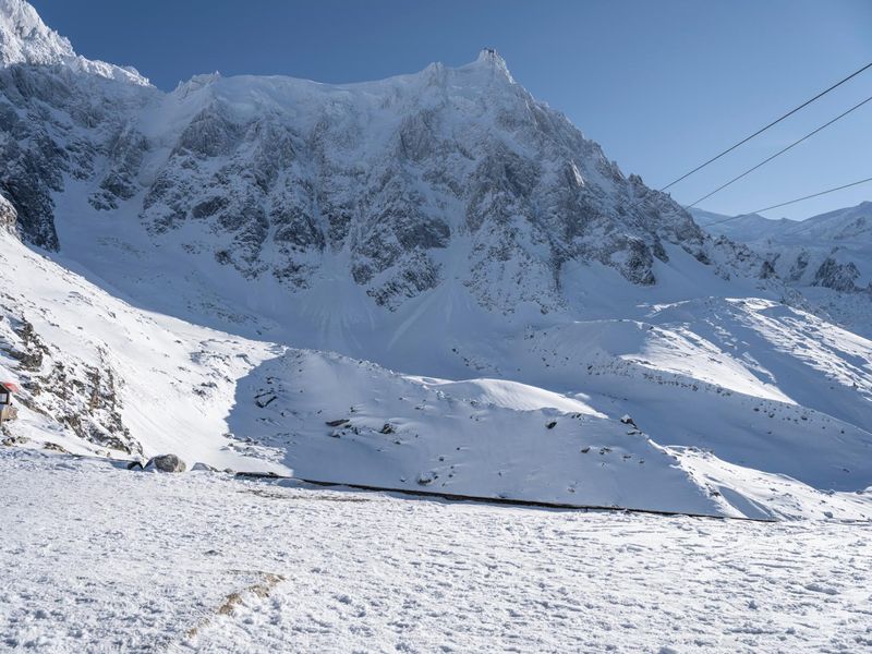 Snow-Covered Mountain in the Alps: A Clear Sky Above HDRi Maps and ...