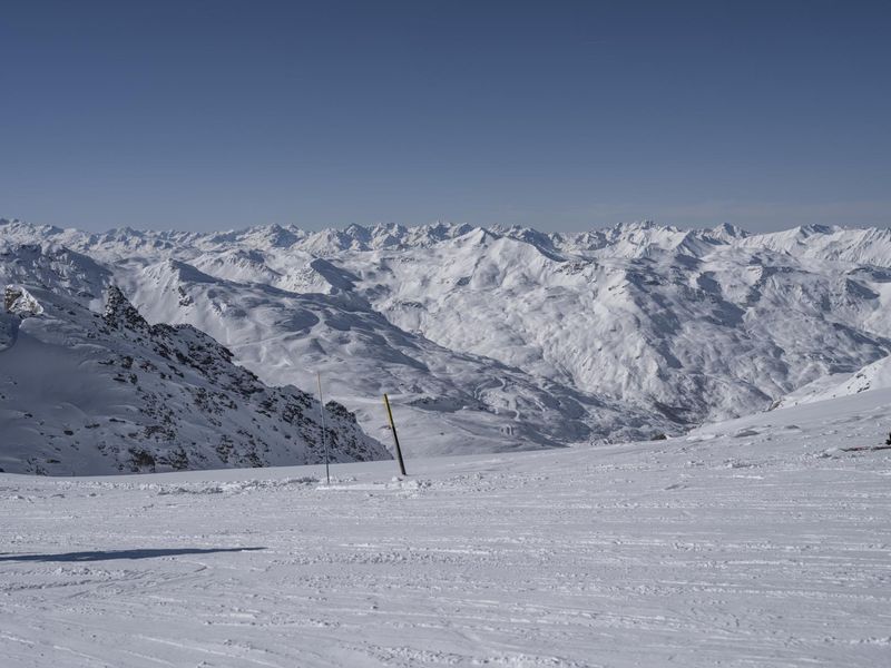 Snow Covered Mountain Range in the Alps, France - HDRi Maps and Backplates