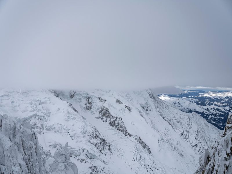 Snowy Alps Landscape View HDRi Maps and Backplates