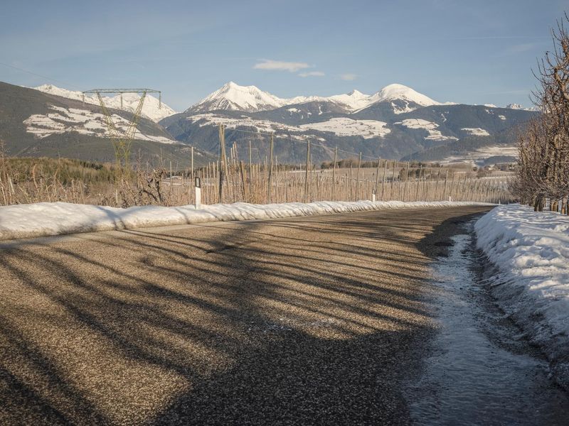 Snowy German Highlands: A Road to the Alps HDRi Maps and Backplates