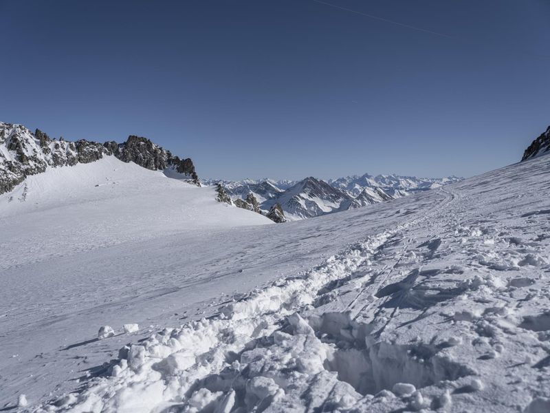 Snowy Mountain Landscape in the Italian Alps HDRi Maps and Backplates