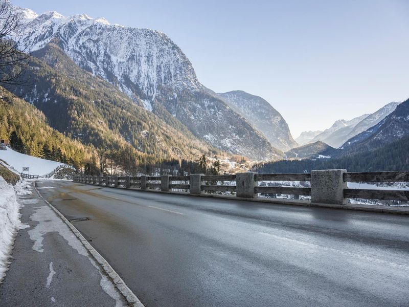 Snowy Mountain Pass in the Alps, Europe HDRi Maps and Backplates