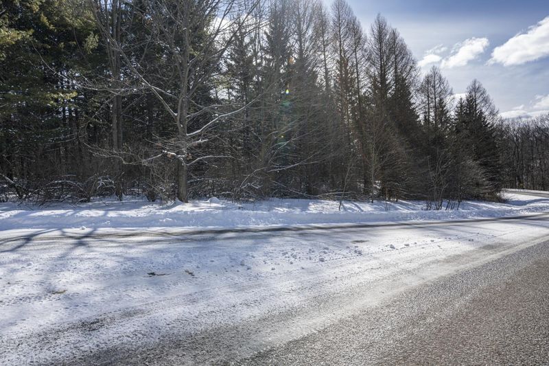 Snowy Road in Ontario, Canada Landscape HDRi Maps and Backplates