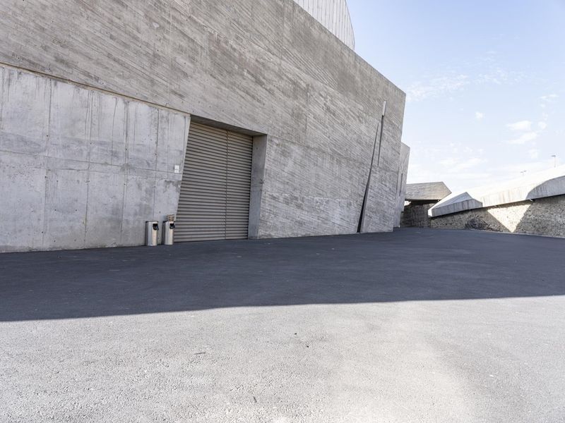 Spain Concrete Building with Open Space HDRi Maps and Backplates