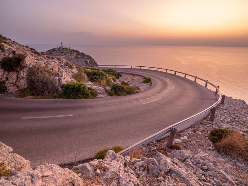 Spanish Coastal Road in Mallorca: Spectacular Ocean View HDRi Maps and ...