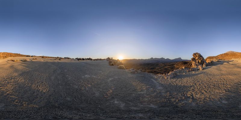 Spanish Highlands: A Dirt Road Towards the Majestic Mountain at Sunset ...