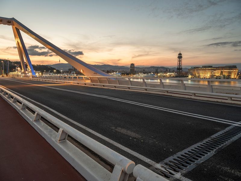 Spanish Modern Architecture: A Night Time Bridge HDRi Maps and Backplates